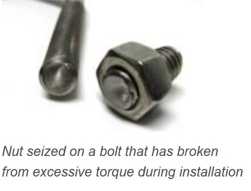GALLING - The bane of fastener failure - J C Gupta & Sons